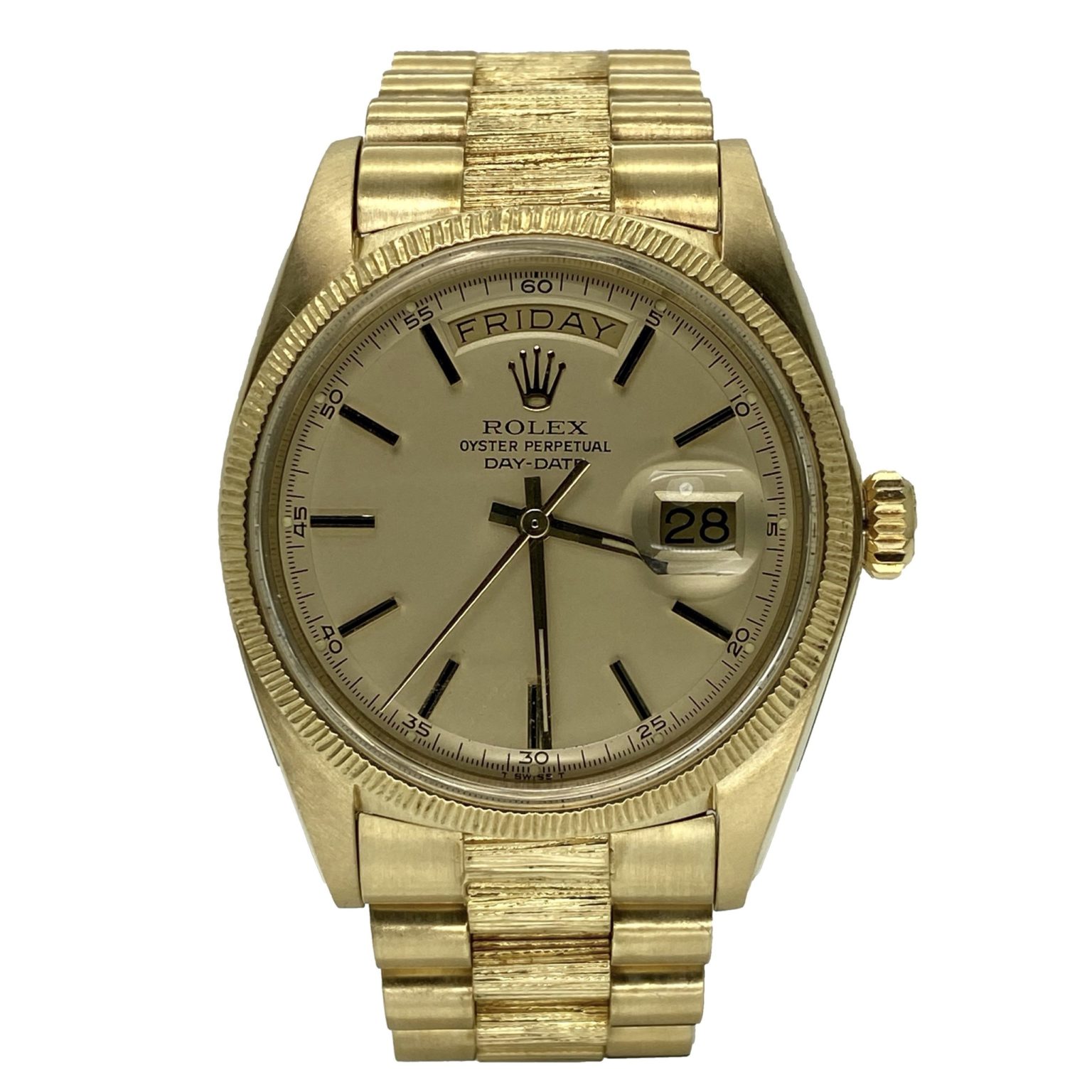 ROLEX DAY-DATE Bark Finish 36 Réf. 1807 - OR24